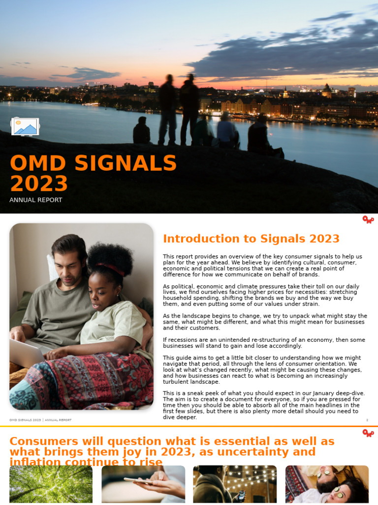 OMD - Signals 2023 | PDF | Cost Of Living | Brand