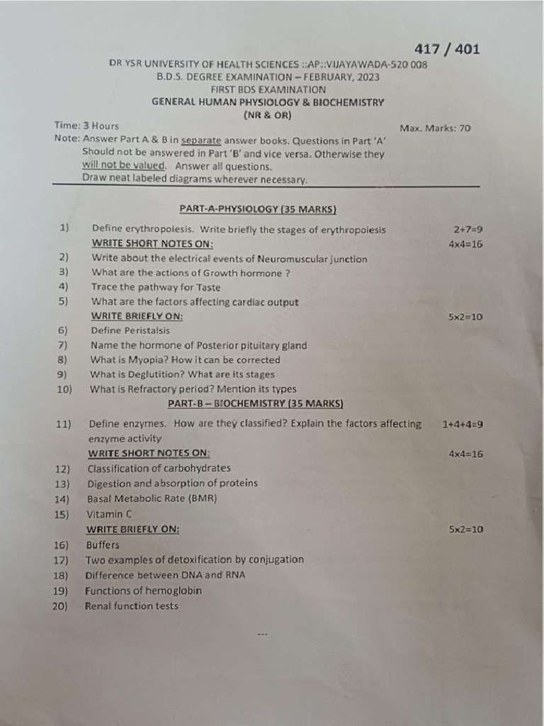 Physio Biochem | PDF