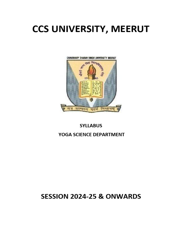 Certificate Course in Yogasana Syllabus | PDF | Asana | Yoga