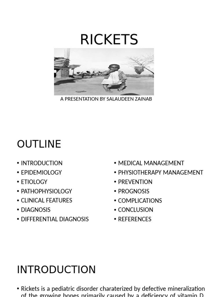 Rickets | PDF | Vitamin D | Bone