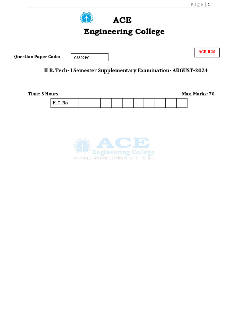Data Structurescse It Csm Csd Csoacer20 Pdf Data Structure Algorithms