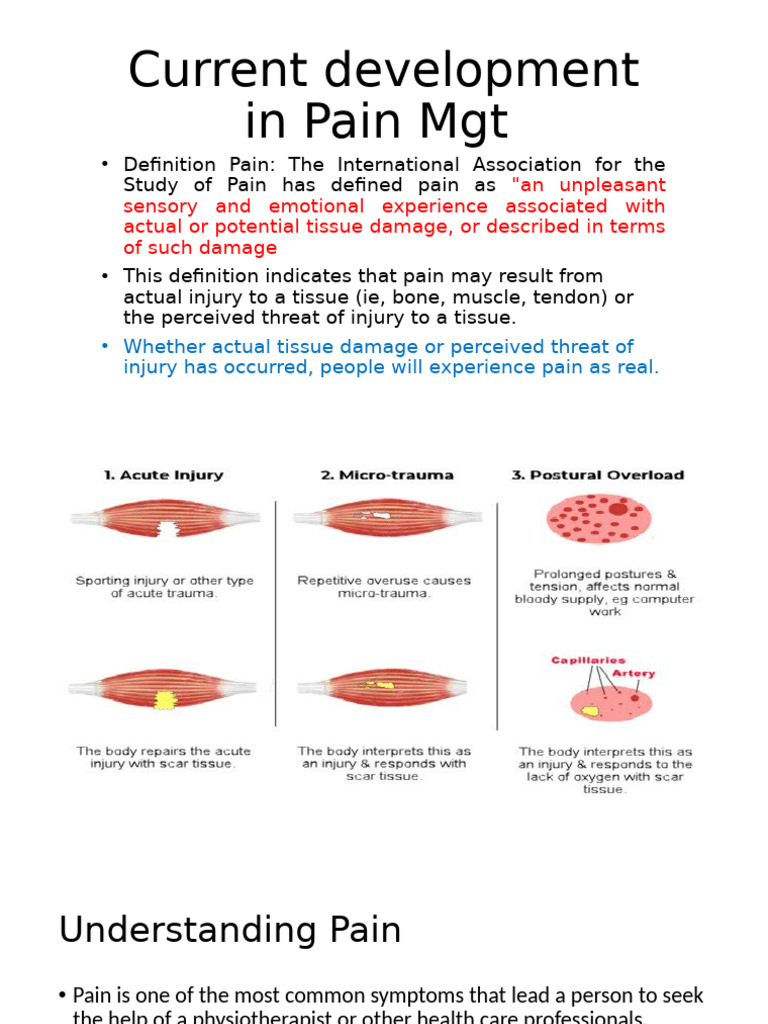 Current Development in Pain MGT Lecture | PDF | Pain | Healing