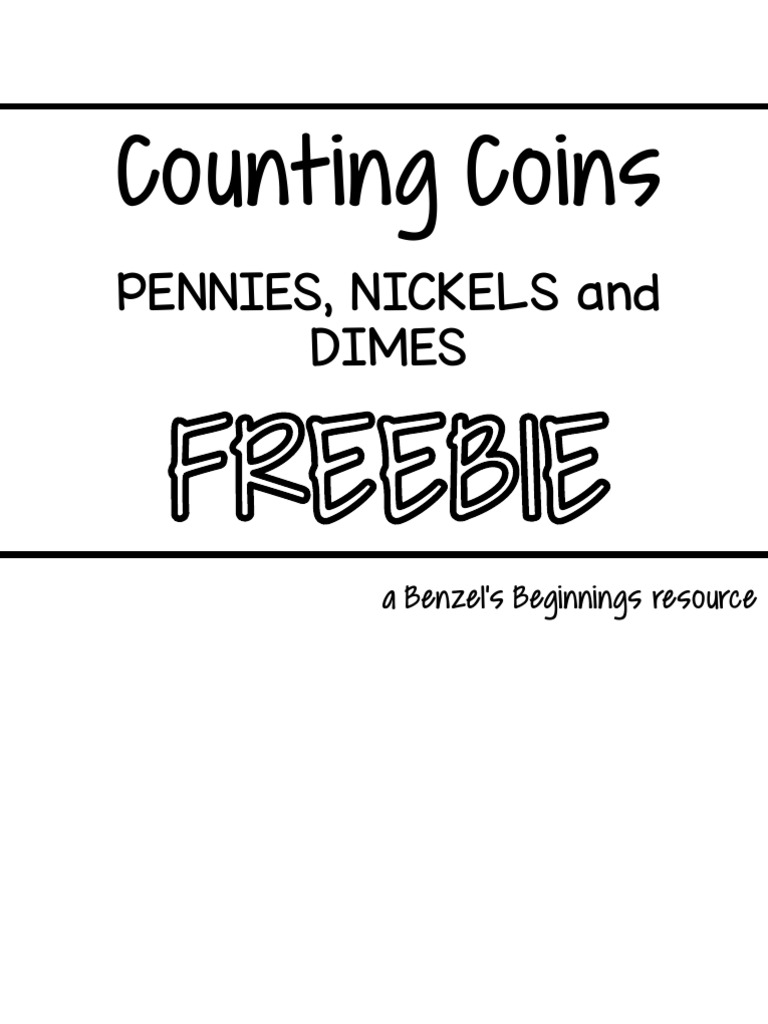 Coin Counting Activities for Kids | PDF | Penny (United States Coin ...