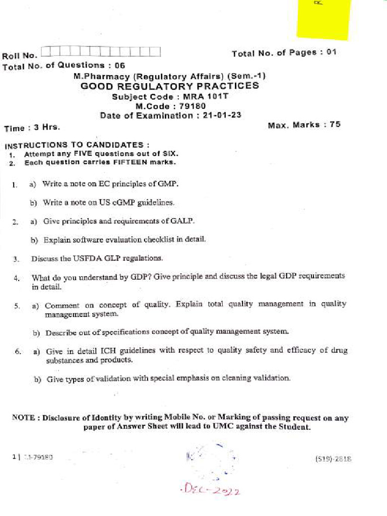 Regulatory Affairs Sem-1 | PDF | Pharmacology | Food And Drug Administration