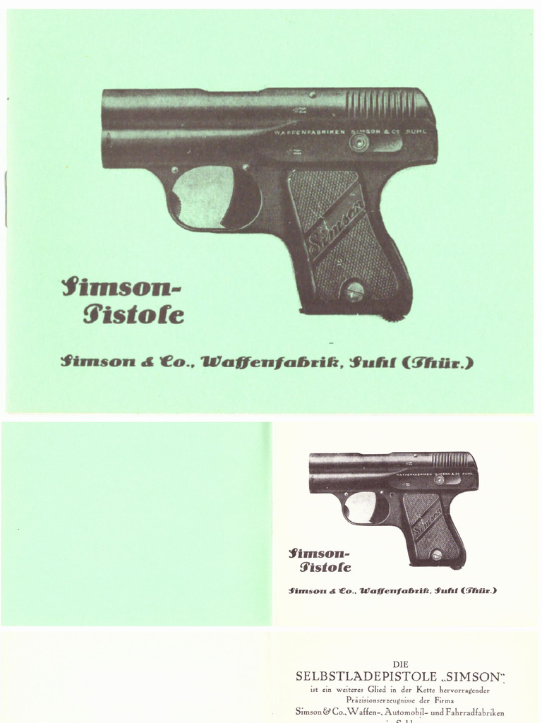 Manual Simson-Pistole | PDF