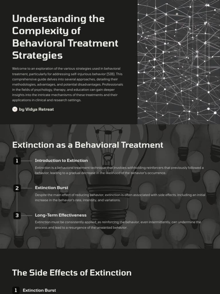 Understanding the Complexity of Behavioral Treatment Strategies | PDF ...