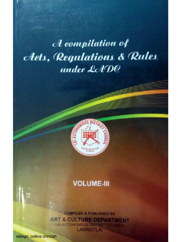 Lai Autonomous District Council Act 1974 | PDF | Repeal | Salary
