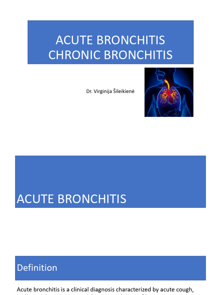 ACUTE BRONCHITIS | PDF | Bronchitis | Pneumonia