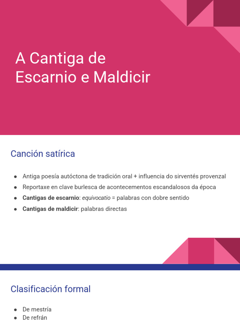Cantiga de Escarnio e Maldicir | PDF