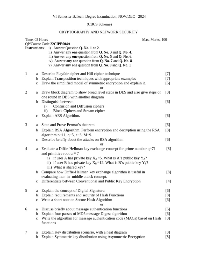 CNS 2 | PDF | Public Key Cryptography | Encryption