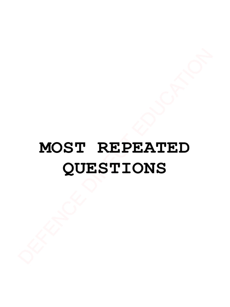 5 - Mission NDA - Most Repeated Sample Papers Maths | PDF | Mathematics ...