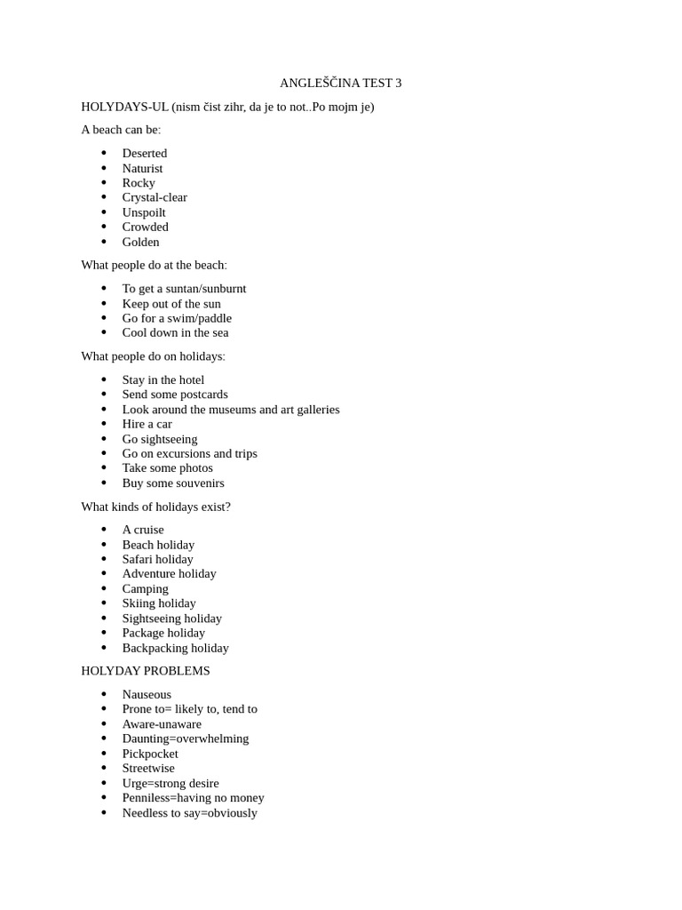 English, 3.exam | PDF | Adverb | Adjective