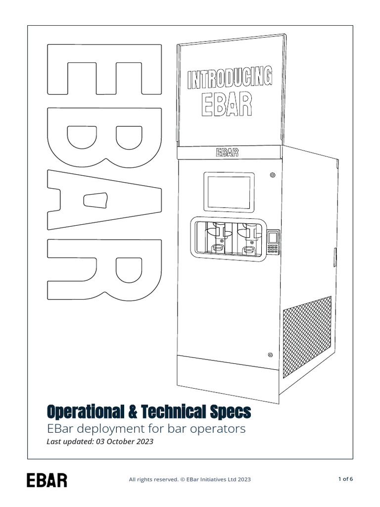EBar-Tech-Spec | PDF | Computer Network | Wi Fi