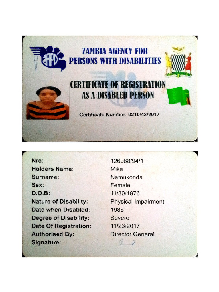Disability Card | PDF