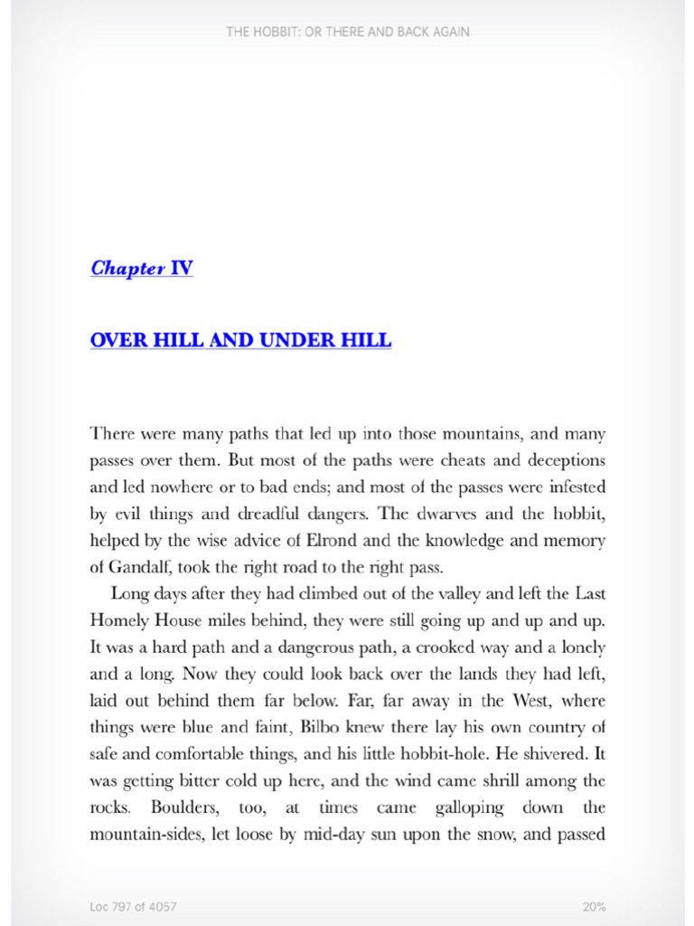 The Hobbit Ch. 4 | PDF