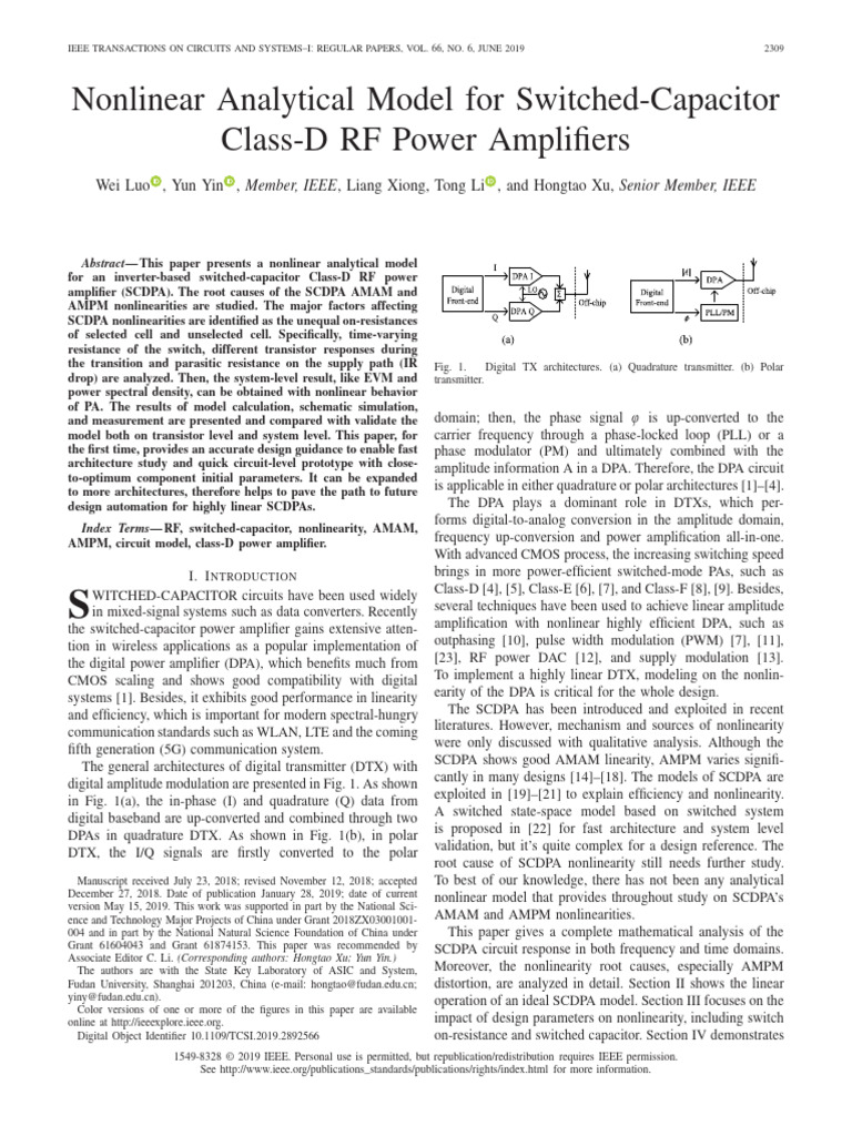 26 - Nonlinear_Analytical_Model_for_Switched-Capacitor_Class-D_RF_Power_Amplifiers | PDF ...