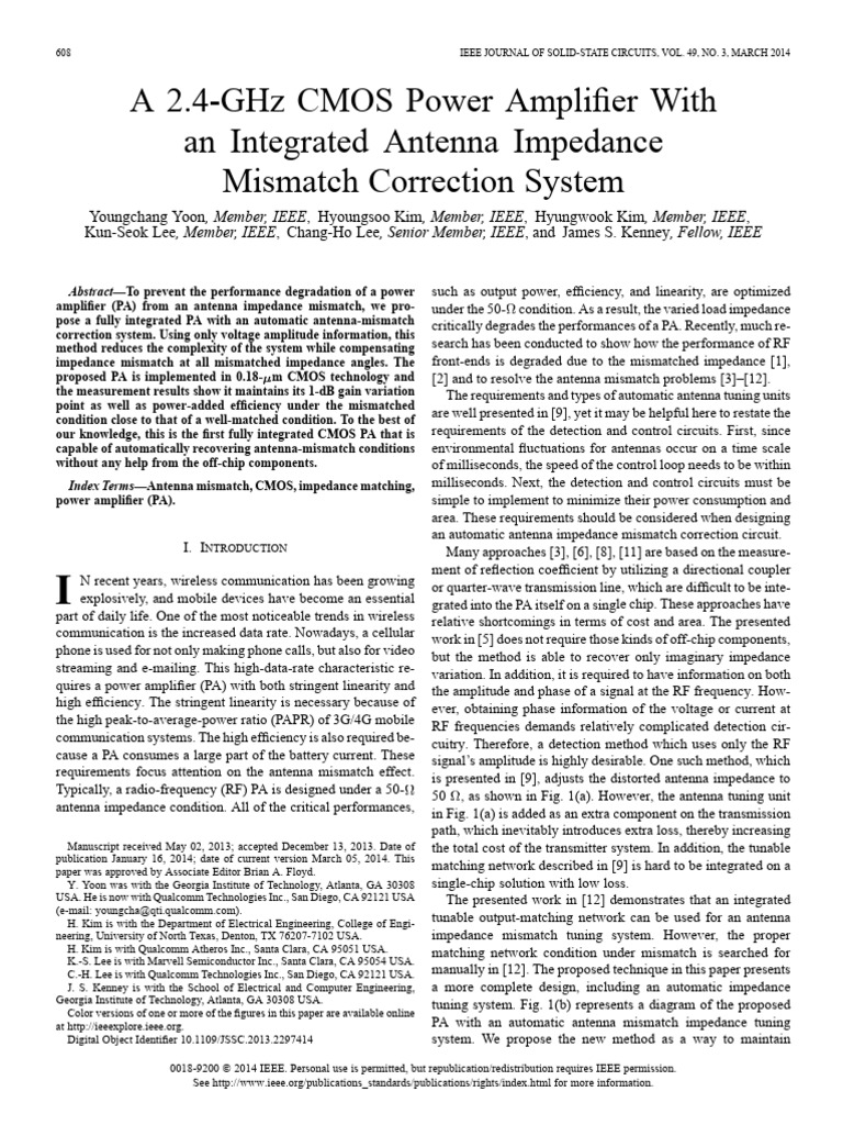 7 - A - 2.4-GHz - CMOS - Power - Amplifier - With - An - Integrated ...