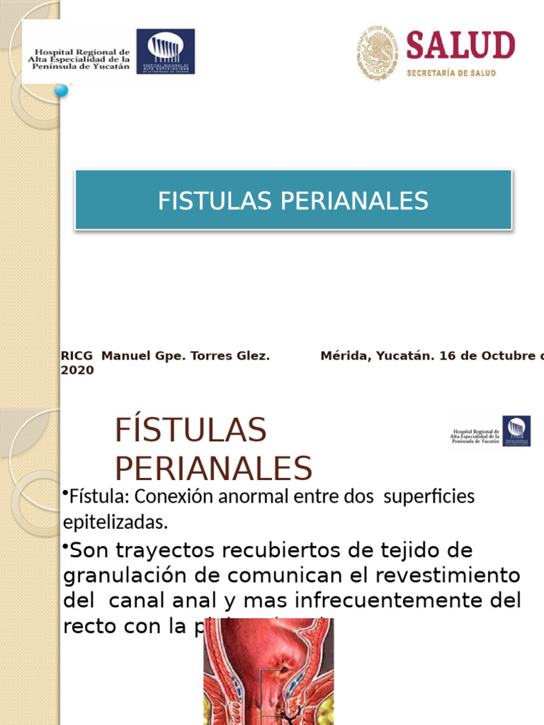 FISTULAS | PDF | Medicina CLINICA | Especialidades Medicas