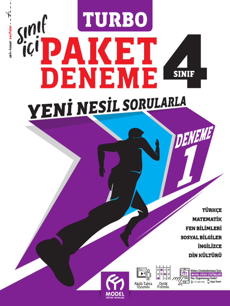 4 Turbo Sinif Ici Paket Deneme 1 (ORNEK) | PDF