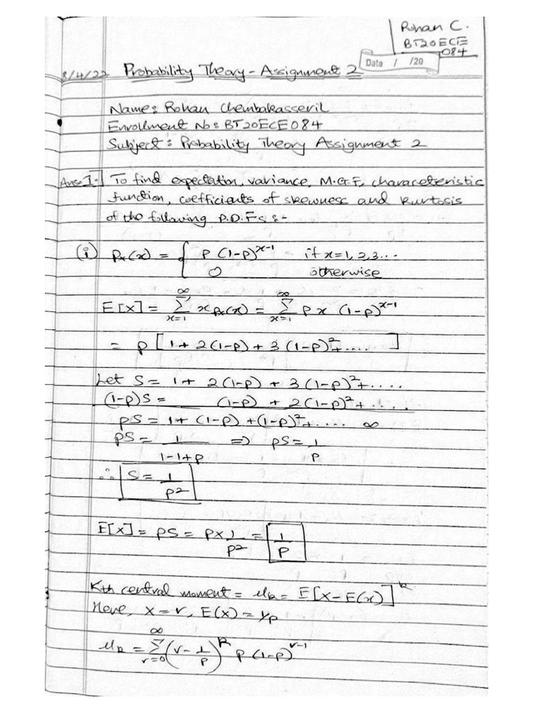 MAL205 Assignment-3 Prob | PDF