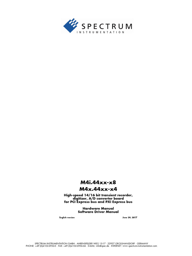 m4i m4x 44xx Manual English | PDF | Device Driver | Computer Science