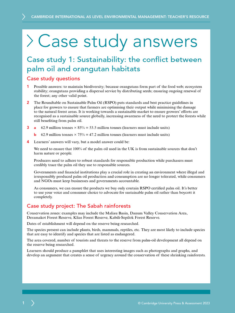 Environmental Management Case Studies | PDF | Agriculture | Soil