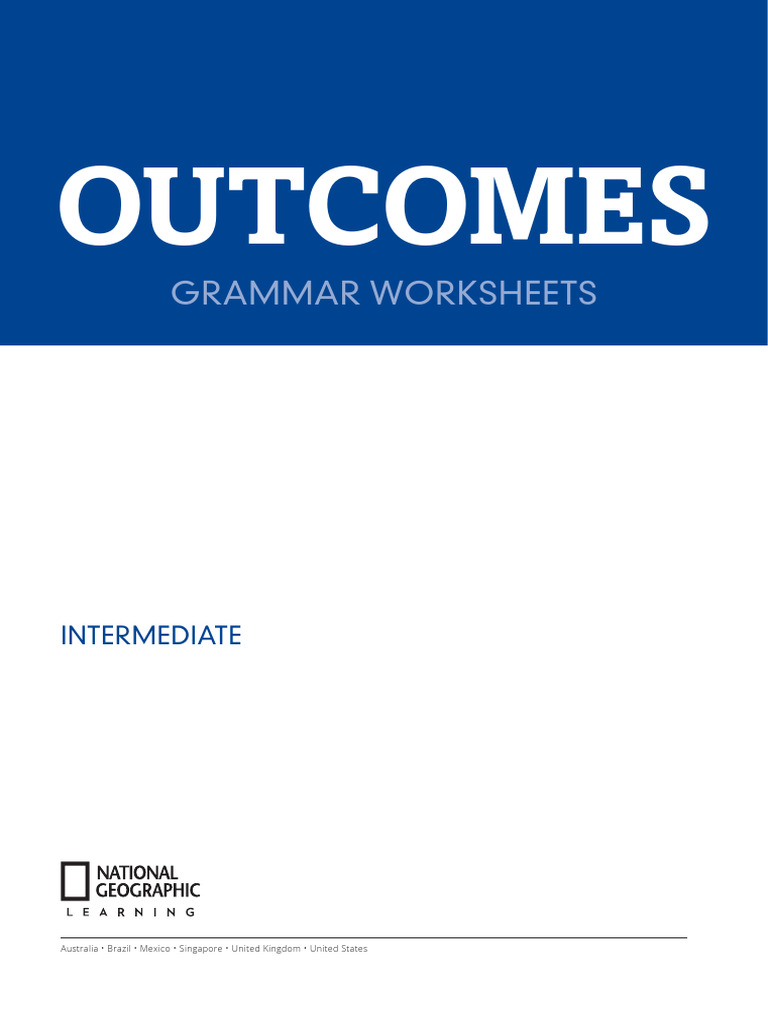 Intermediate_Grammar Worksheets 5 | PDF | Verb | Grammatical Tense