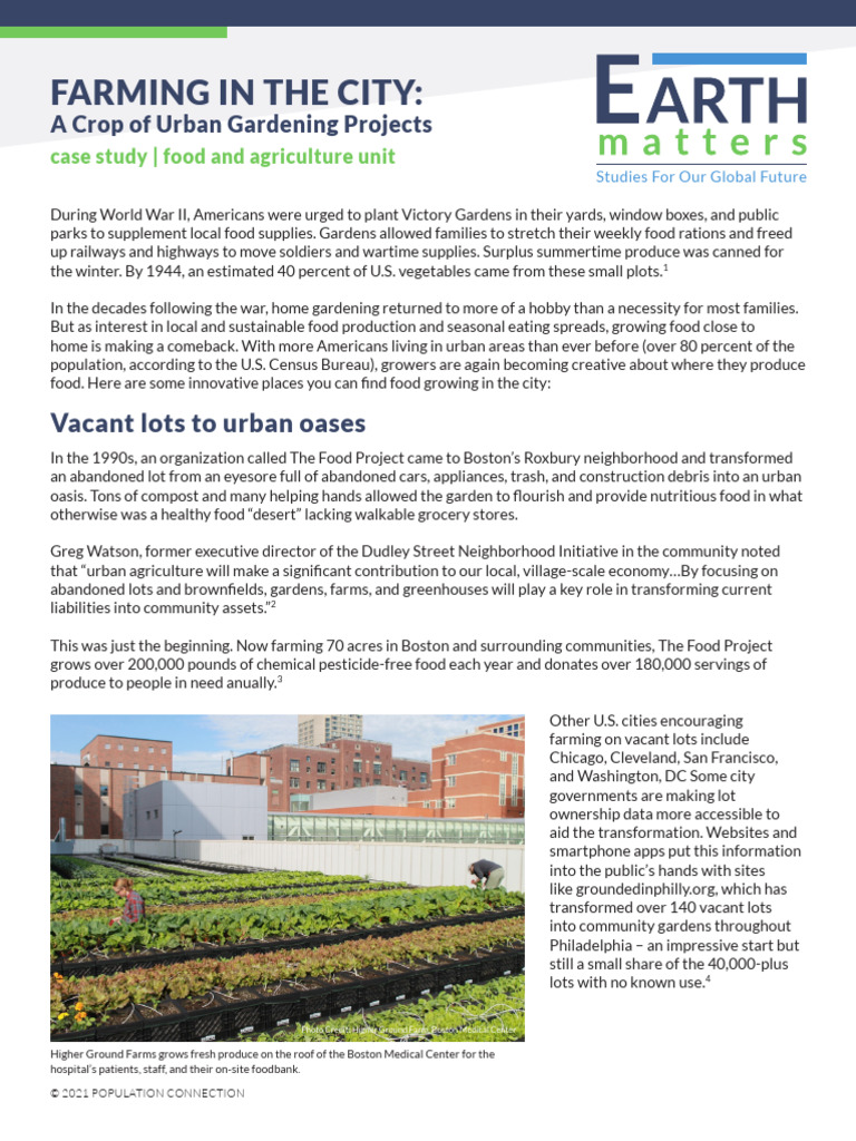 Farming-in-the-City Article | PDF | Urban Agriculture | Agriculture