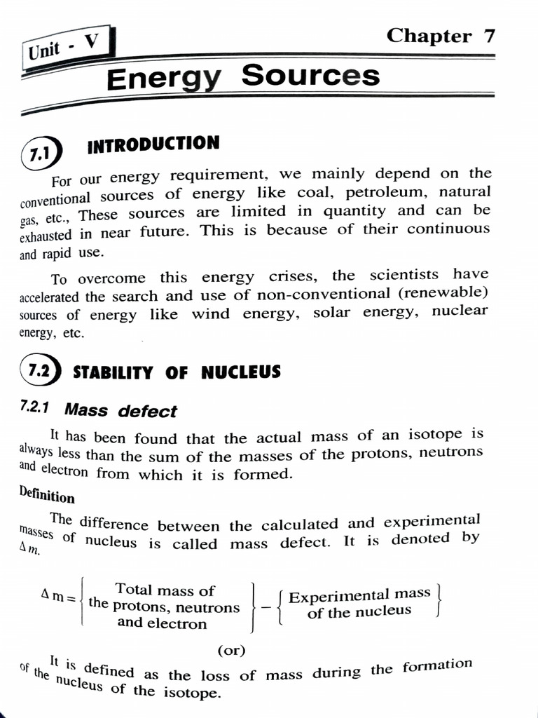 Unit 5-Energy Sources | PDF | Nuclear Reactor | Nuclear Fission