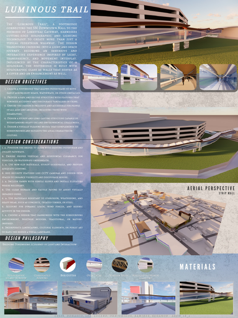 Luminous Trail Footbridge | PDF | Bridge | Holography