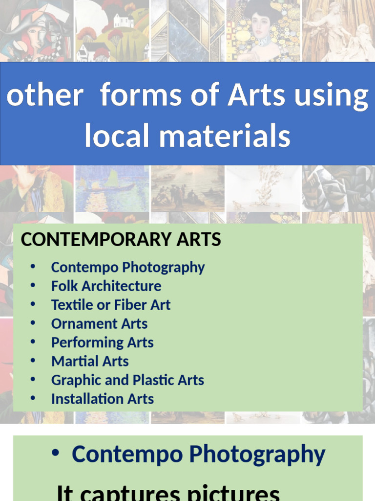 Lesson 1 Other Forms of Art | PDF | Textiles | Yarn