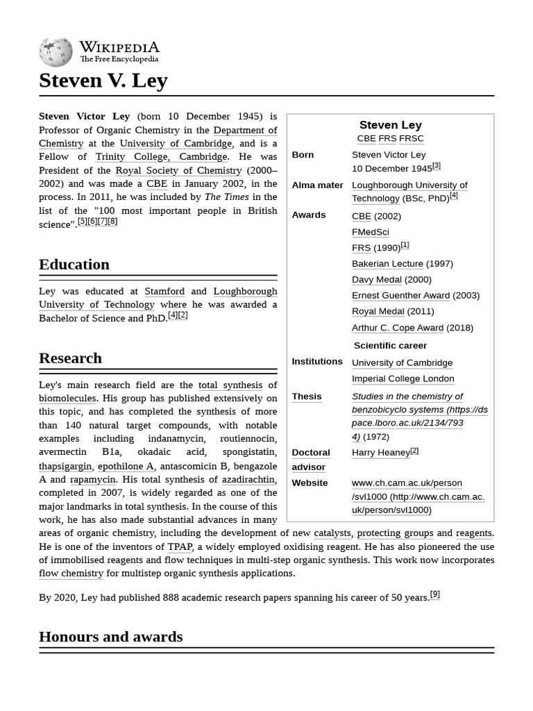 Steven_V._Ley | PDF | Chemistry