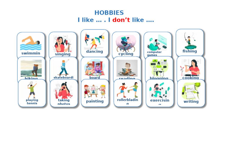 hobbies list | PDF