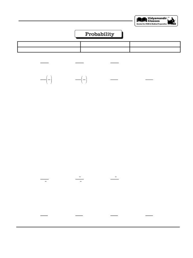 Probability L 1 DTS 1 | PDF | Probability Theory | Probability