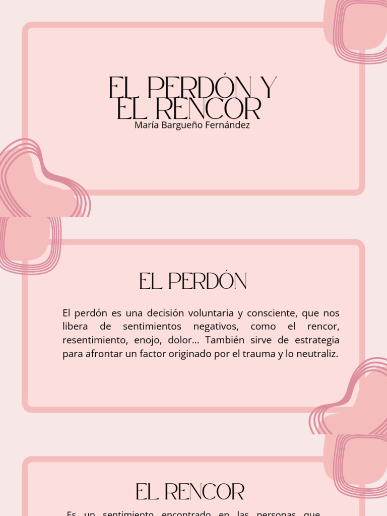 Perdón y Rencor: Reflexiones y Ejemplos | PDF