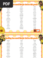 Grade 3 - Spelling Bee Word List | PDF