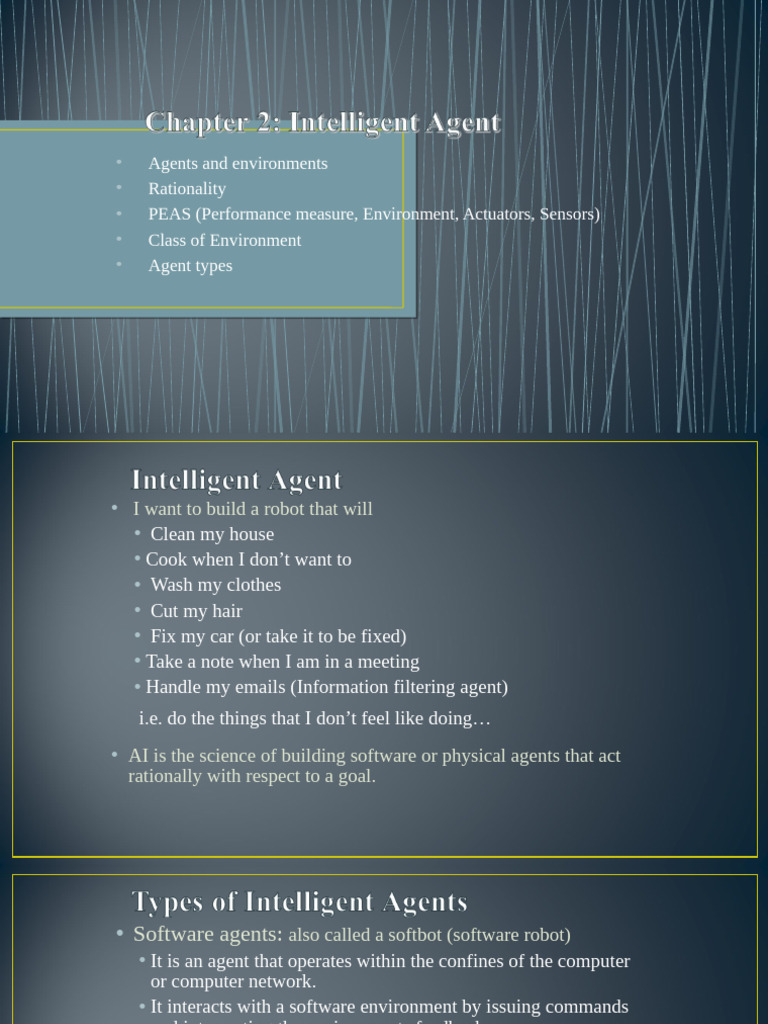 Chapter-2 Intelligent Agent | PDF | Perception | Cognitive Science
