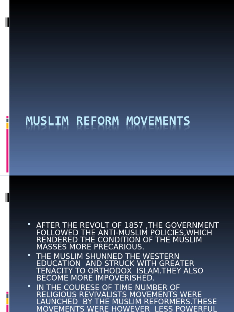 Muslim reform movements | PDF | British Raj | Monotheistic Religions