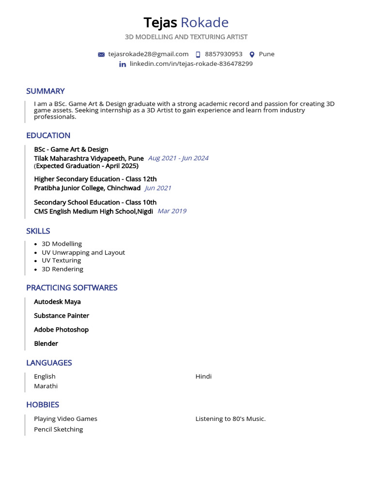 Tejas Rokade_CV_2024 | PDF