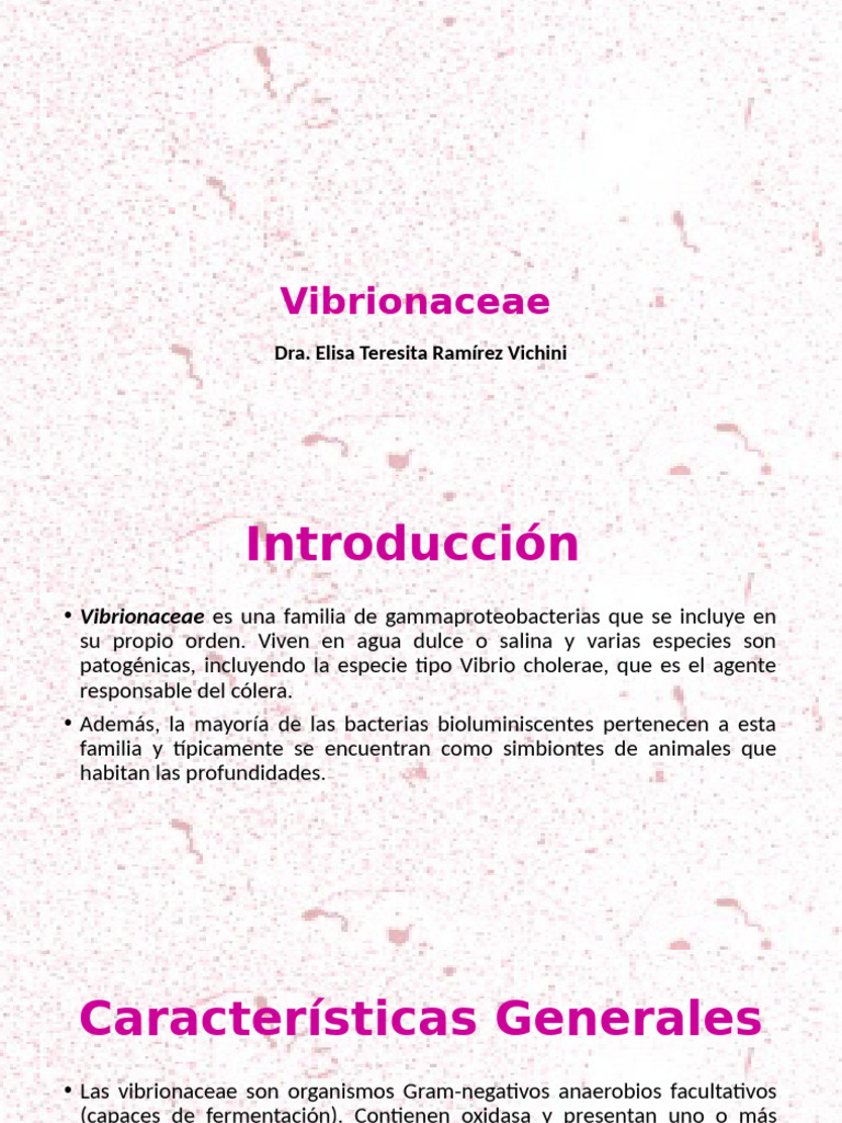 Unidad VIII Vibrionaceae | PDF | Microbiología | Las bacterias