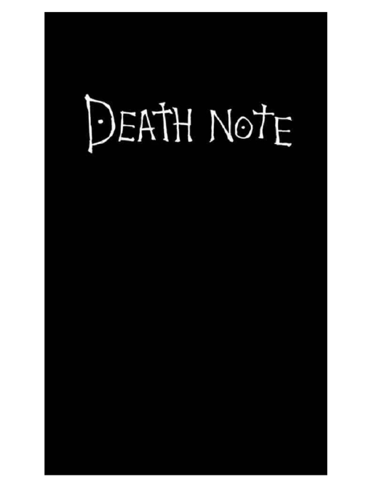 Rules of Death Note Pages 1-6 | PDF