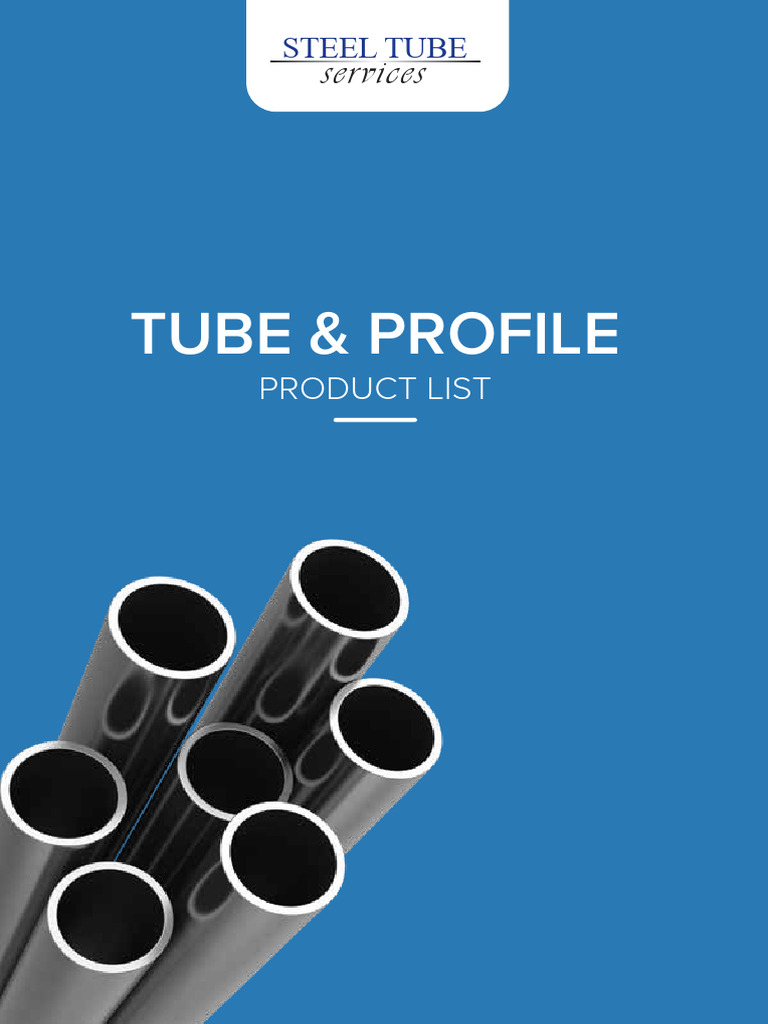 Steel Tubes Tube Profile Product List | PDF | Secondary Sector Of The ...