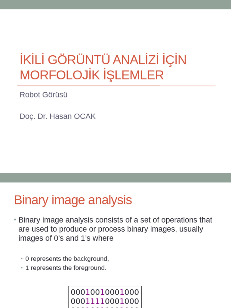 Binary Morphology | PDF | Computer Vision | Multidimensional Signal Processing