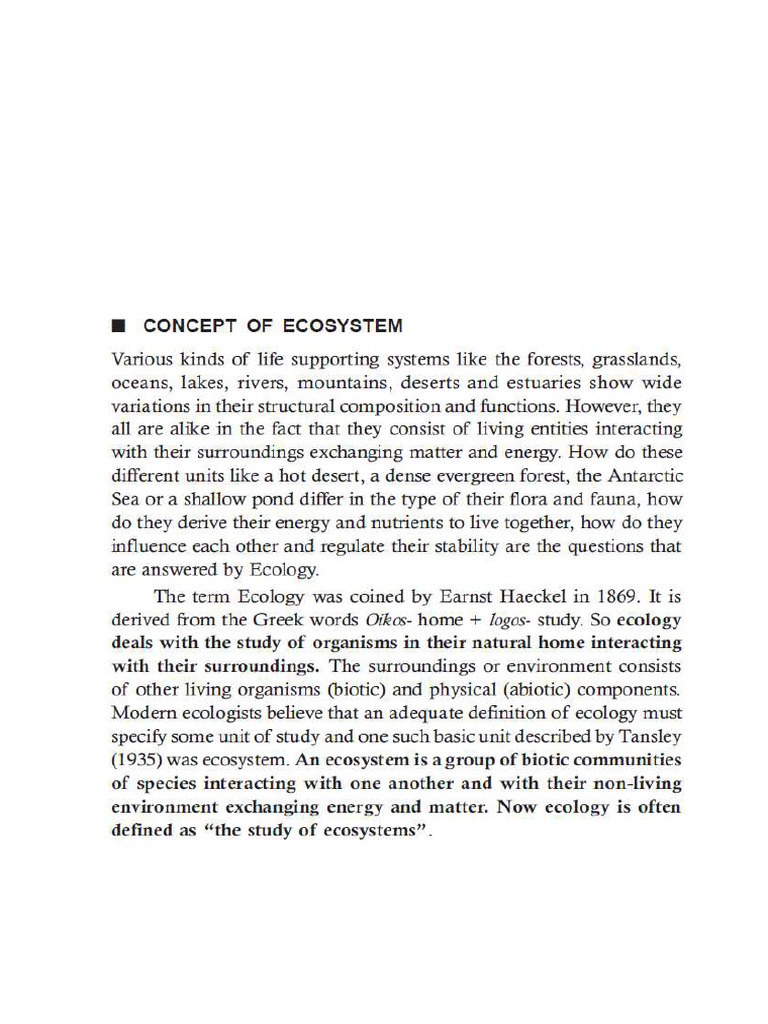 Environmental Studies Notes Overview | PDF