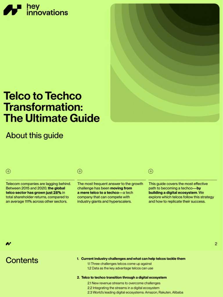 Telco To Techco Transformation - The Ultimate Guide | PDF