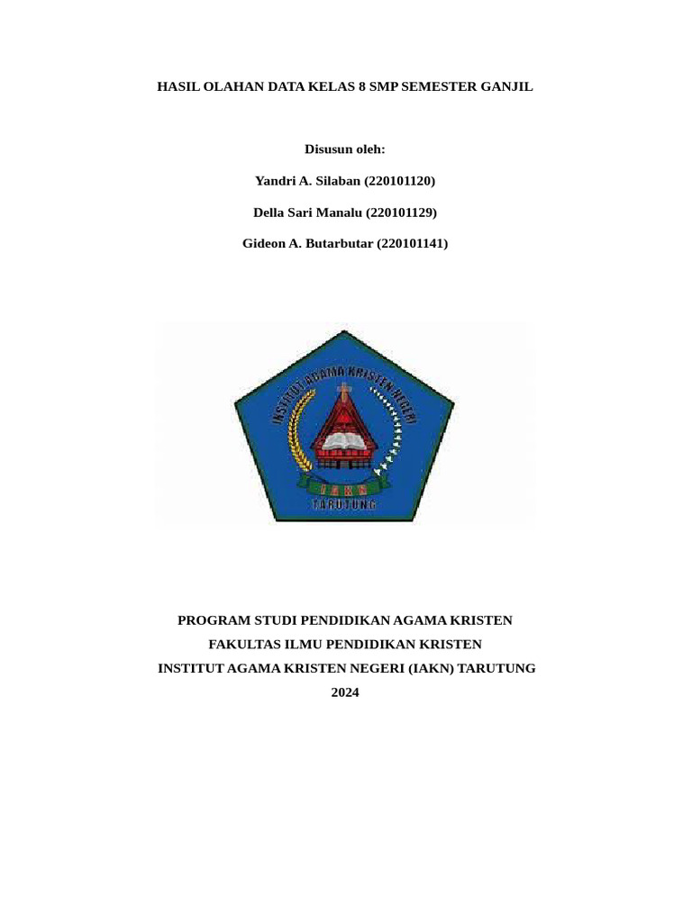Hasil Olahan Data Siswa Kelas 8 SMP | PDF