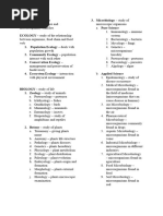 Ology List of Sciences | PDF | Cell Biology | Pathology
