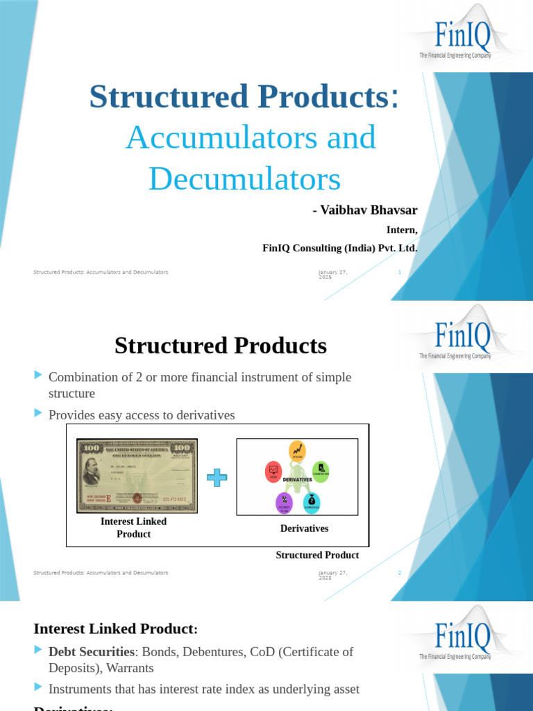 Structured Products & Accumulators Decumulators | PDF | Derivative ...