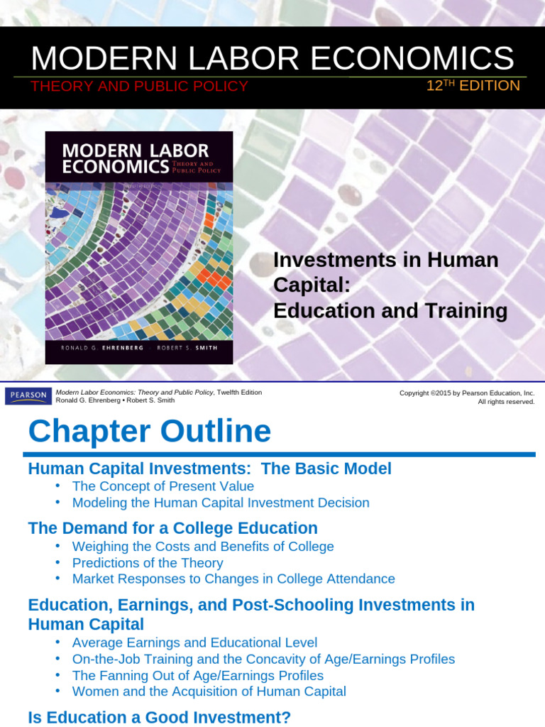 Investments in Human Capital | PDF | Human Capital | Labour Economics