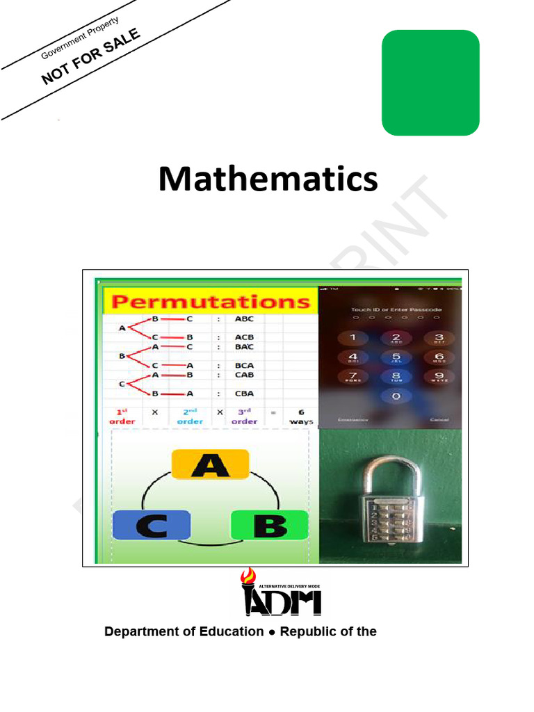 Math10 Q3 Mod1 Illustratingpermutation V5 Pdf Permutation Learning